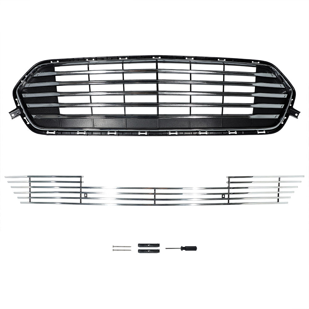 Aftermarket Front Grilles Designed to Fit Ford Taurus 2015-2018, Upper ...